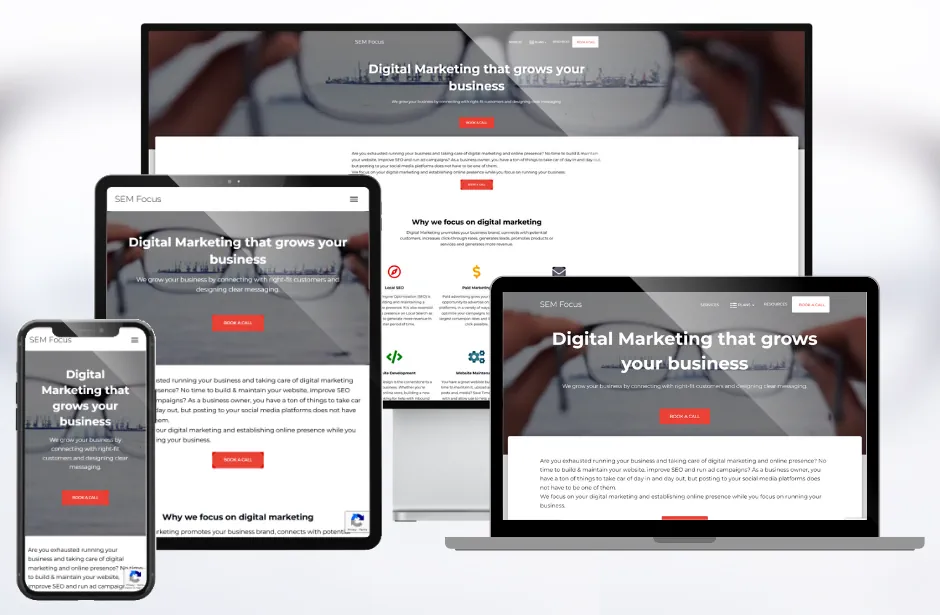 Responsive Website Design - SEM Focus